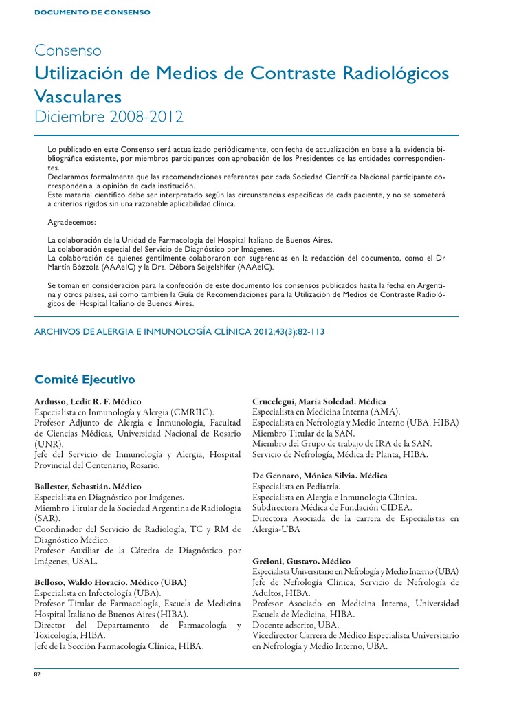 Medios de Contraste | PDF | Ion | Asma