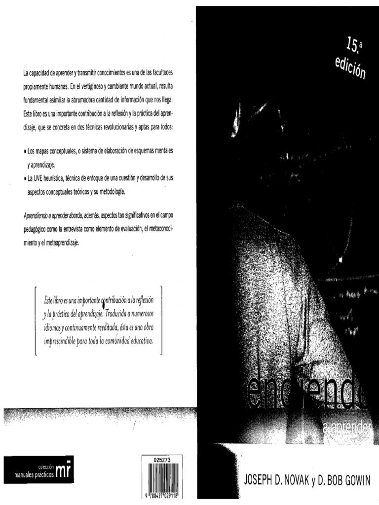 Novak Joseph Y Gowin Bob D - Aprendiendo A Aprender 15 Edicion Scan PDF ...