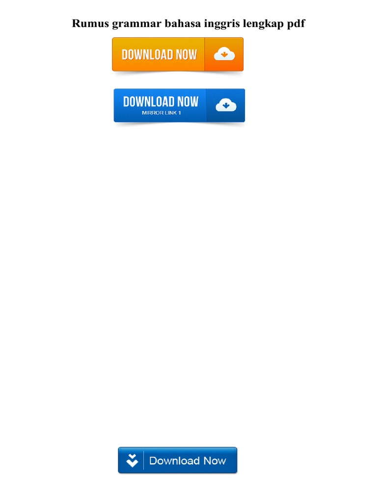 Rumus Grammar Bahasa Inggris Lengkap PDF | PDF