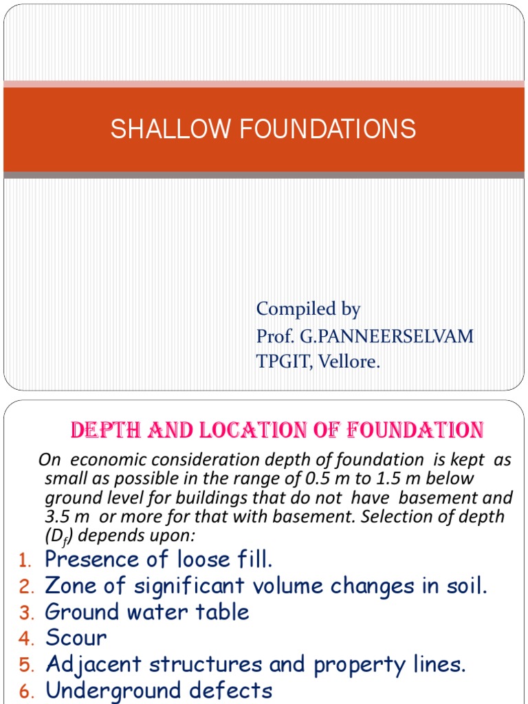 Shallow Foundation Design Guidelines | PDF | Deep Foundation ...