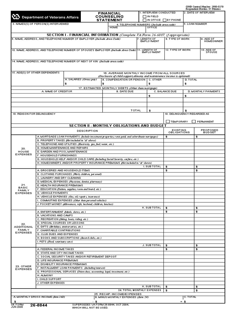 Financial Counseling Monthly Template | PDF | Mortgage Loan | Alimony