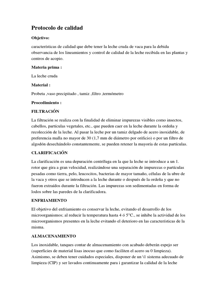 Protocolo de Calidad | PDF | Hormigón | Cemento