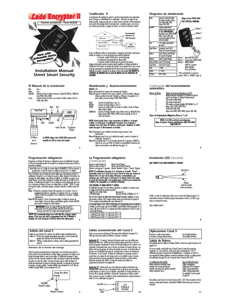 451 - Code Encryptor CE2R PDF | PDF | Control remoto | Teclado