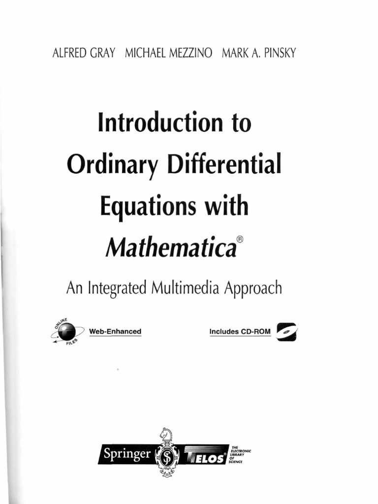 Class | PDF | Ordinary Differential Equation | Differential Equations