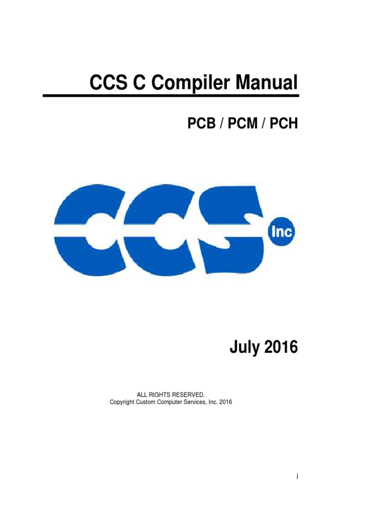 Ccs C Compiler Manual Pcb Pcm Pch Pdf Parameter Computer Programming Subroutine