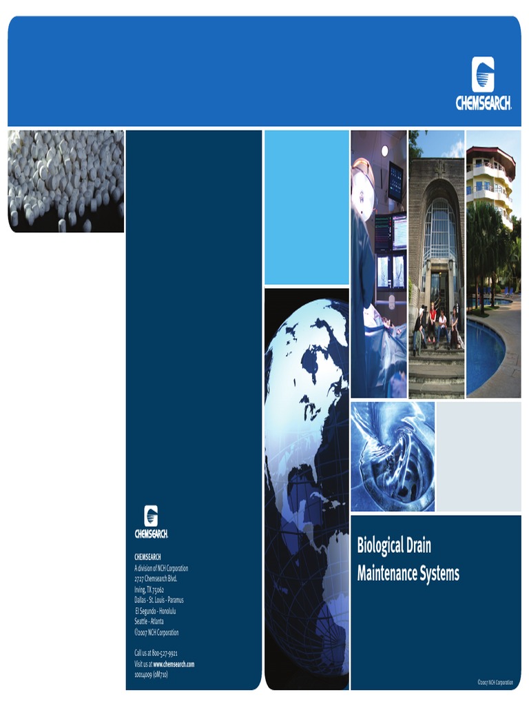 Biological Drain Maintenance Systems: Chemsearch | PDF | Sewage ...