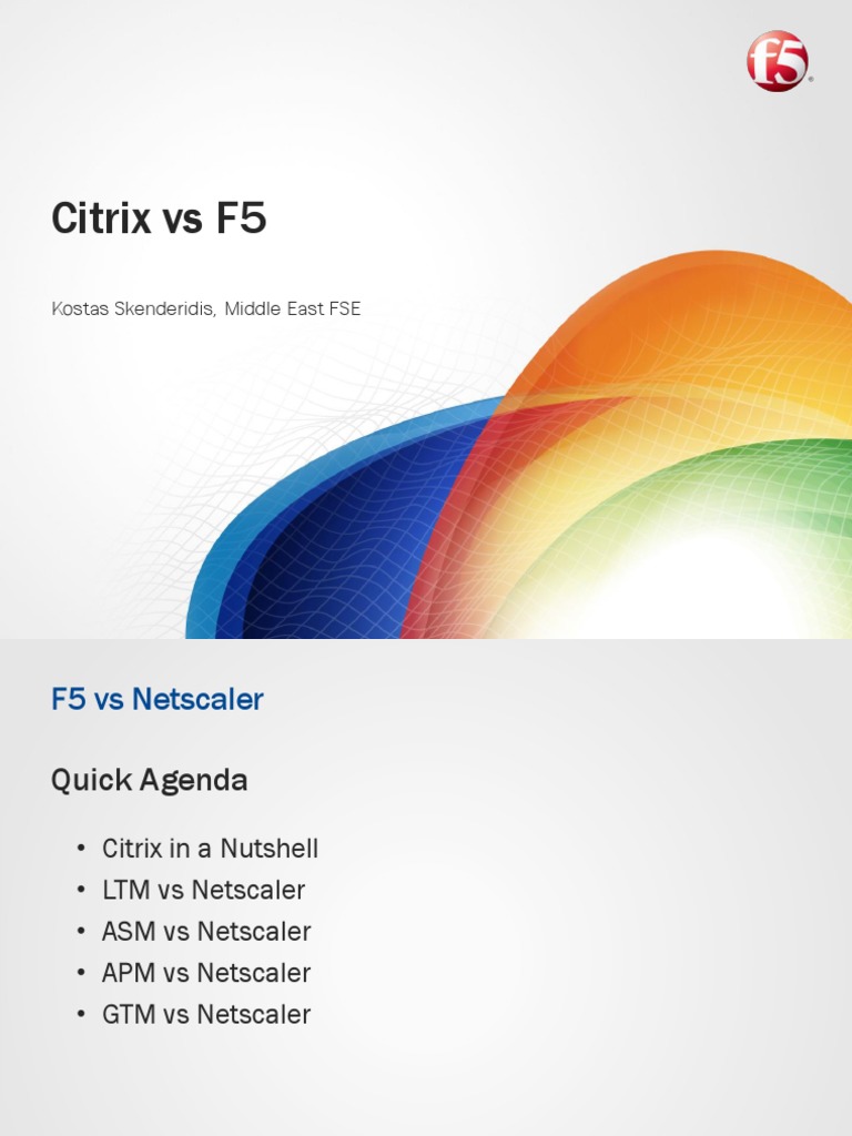 F5 Vs Citrix | PDF | Load Balancing (Computing) | Denial Of Service Attack