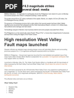 The Valley Fault System Atlas | PDF