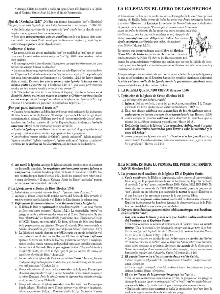 La Iglesia en Hechos (27 Estudios) | Descargar gratis PDF | espíritu ...