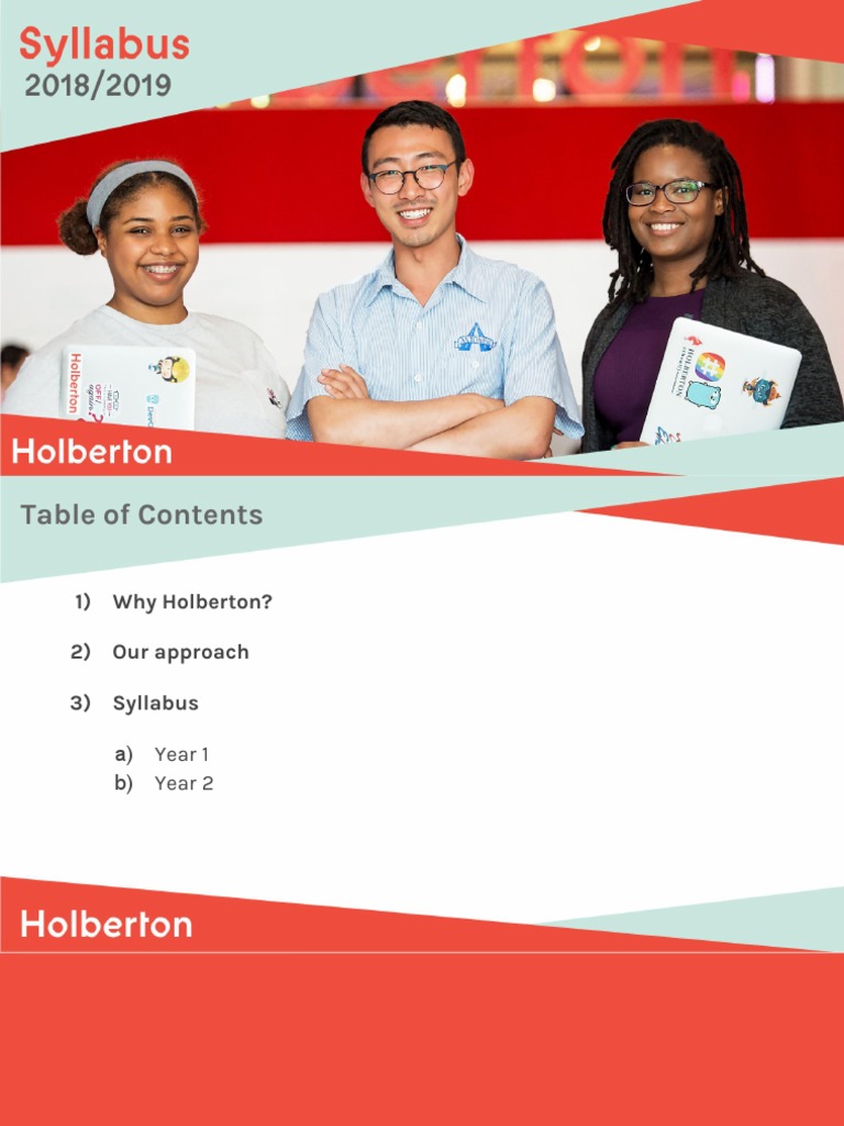 Holberton School Syllabus 12132018174723 | PDF | Augmented Reality ...