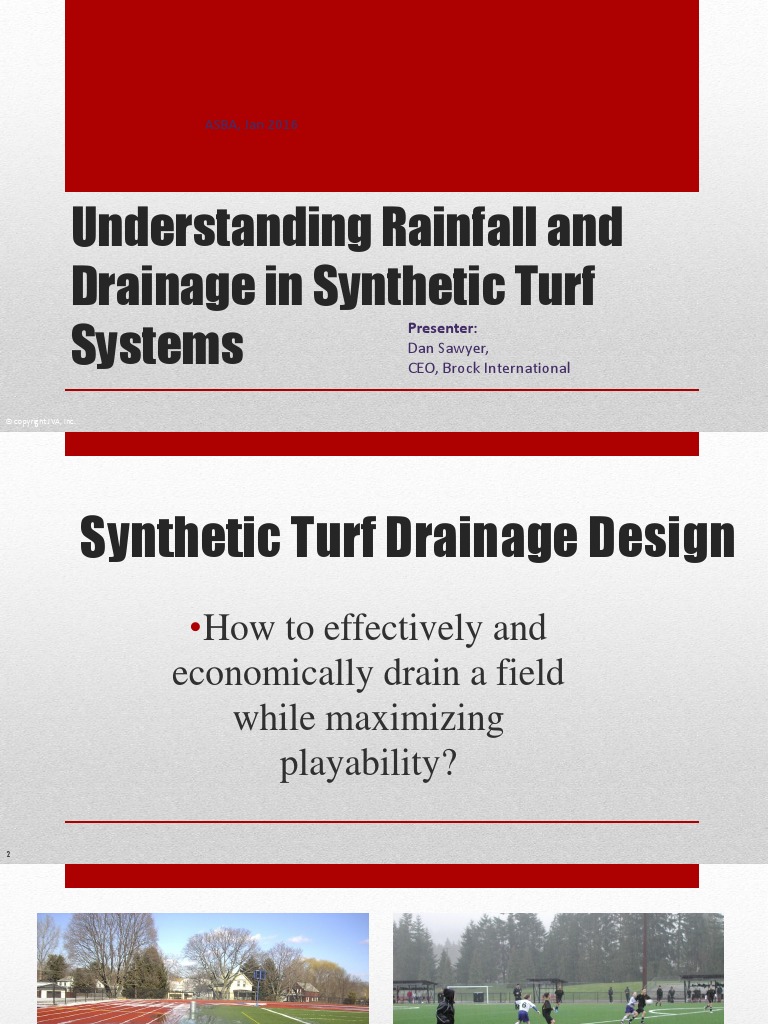 Understanding Rainfall and Drainage in Synthetic Turf Systems | PDF ...