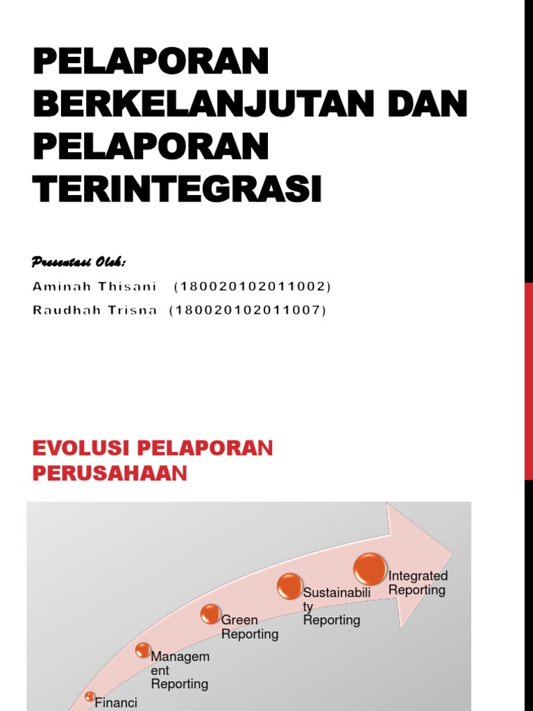 Pelaporan Berkelanjutan Dan Pelaporan Terintegrasi | PDF | Bisnis