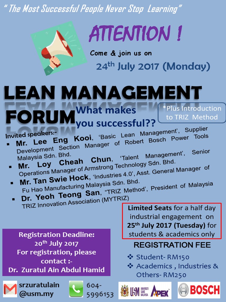Lean Management Brochure