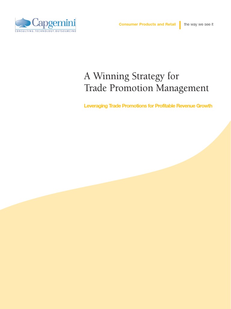 A Winning Strategy For Trade Promotion Management | PDF | Retail ...