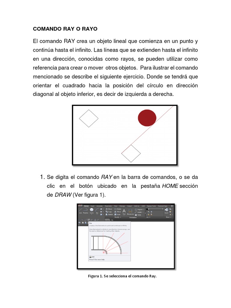 COMANDO RAY Autocad | PDF