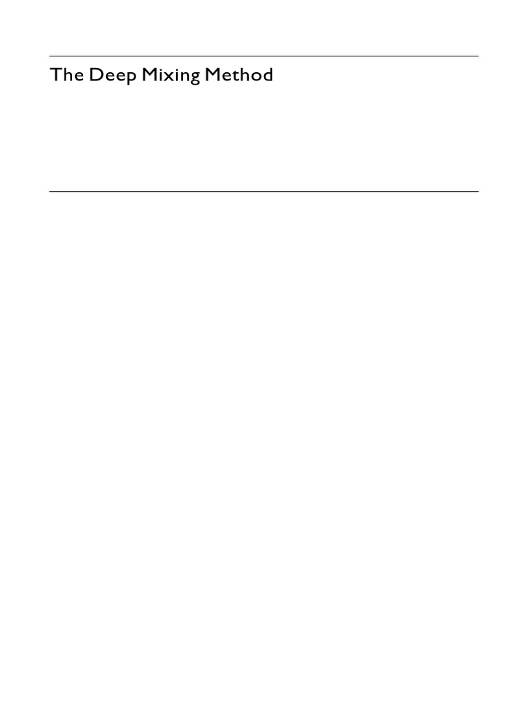 The Deep Mixing Method Kitazume PDF | PDF | Strength Of Materials ...