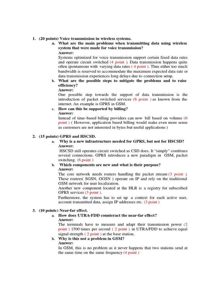 Assign2 Solution | PDF | General Packet Radio Service | Wireless Lan