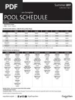 Gordon Head Rec Centre Swim Schedule | PDF | Swimming