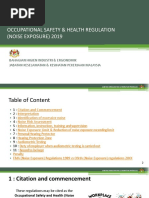 DOSH Noise Exposure Regulations 2019 | PDF | Noise | Occupational ...