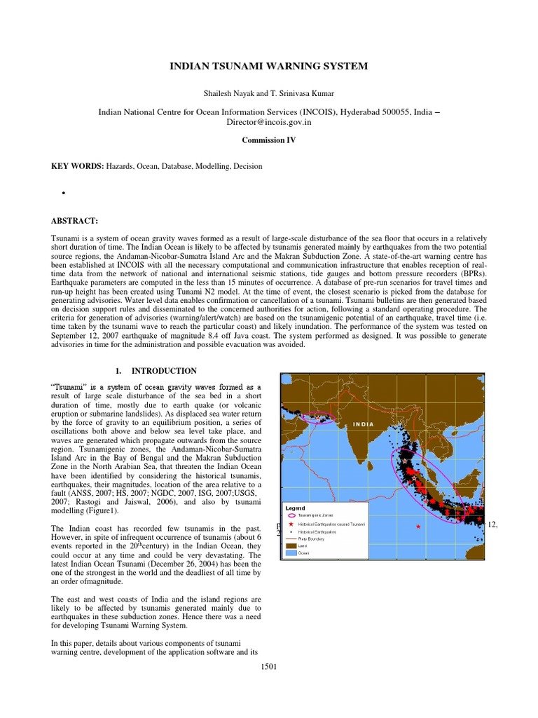 Development Tsunami Warning System