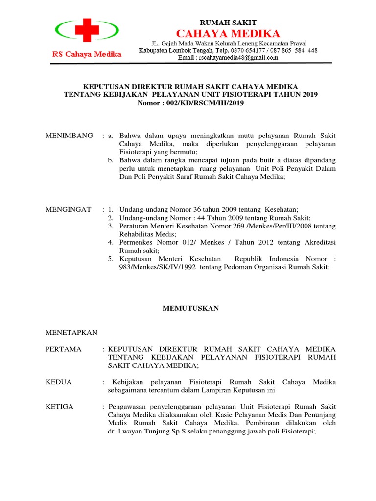 SK Fisioterapi | PDF