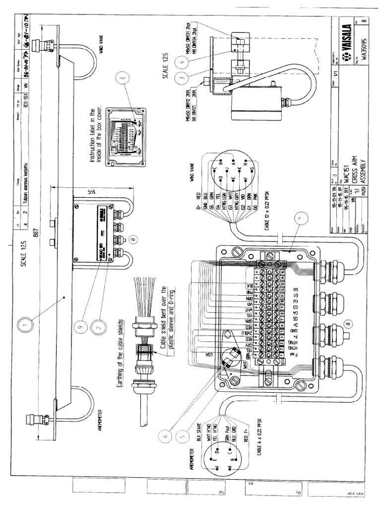 WAC151 Cross Arm Assembly Drawing | PDF