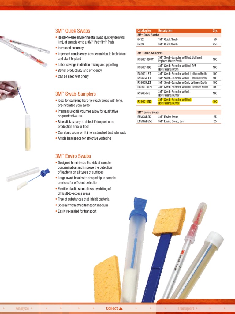 3M Sample Collection Brochure-Min | Chemistry | Nature