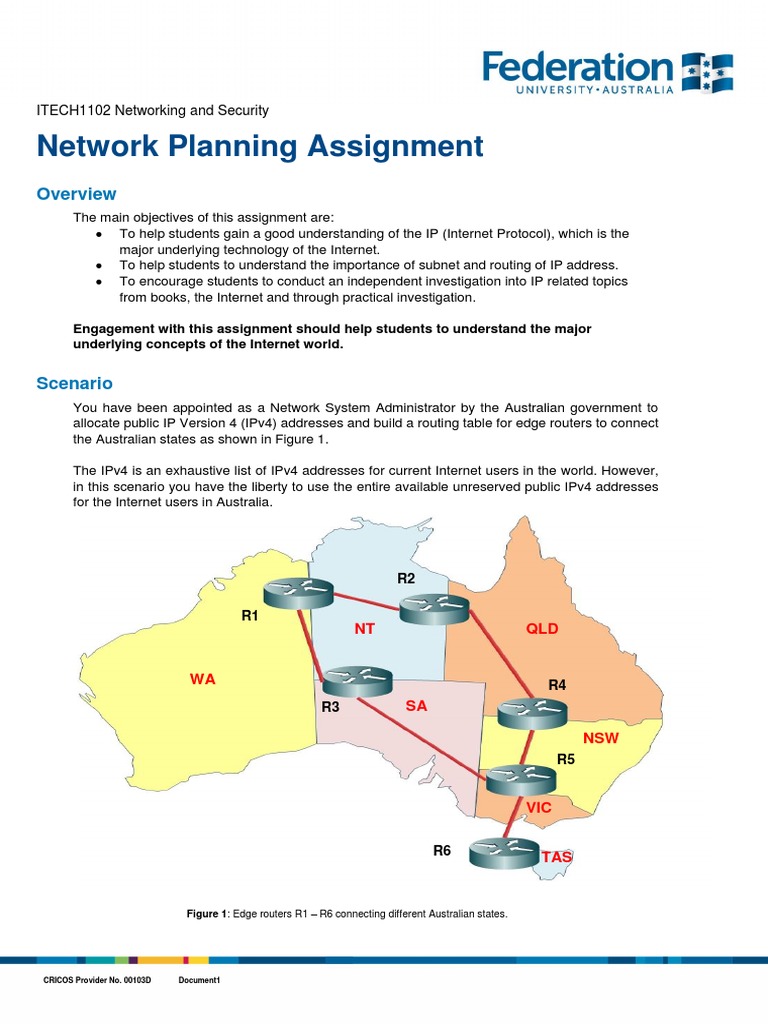 ITECH1102 Networking & Security | PDF | Ip Address | Telecommunications