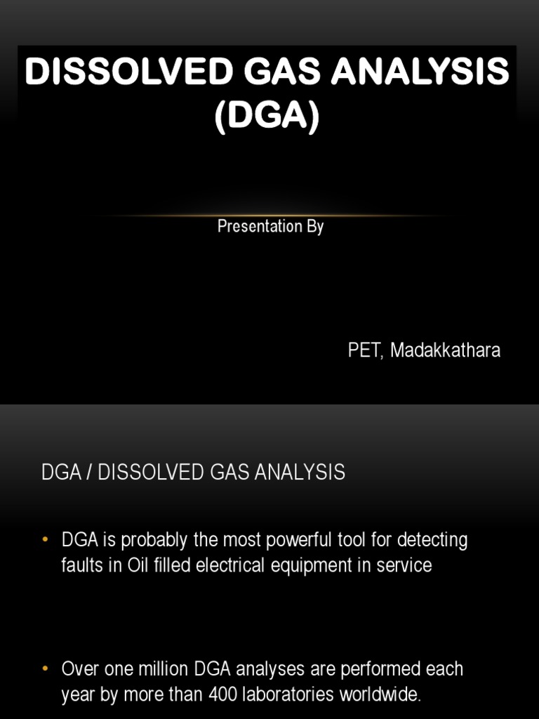 Dissolved Gas Analysis (DGA) : PET, Madakkathara | PDF | Gases ...