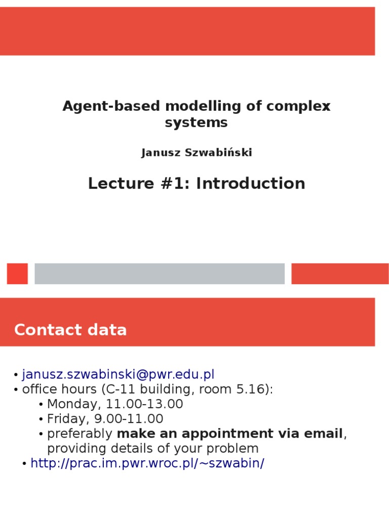 Introduction to Agent-Based Modelling | PDF | Agent Based Model | Emergence