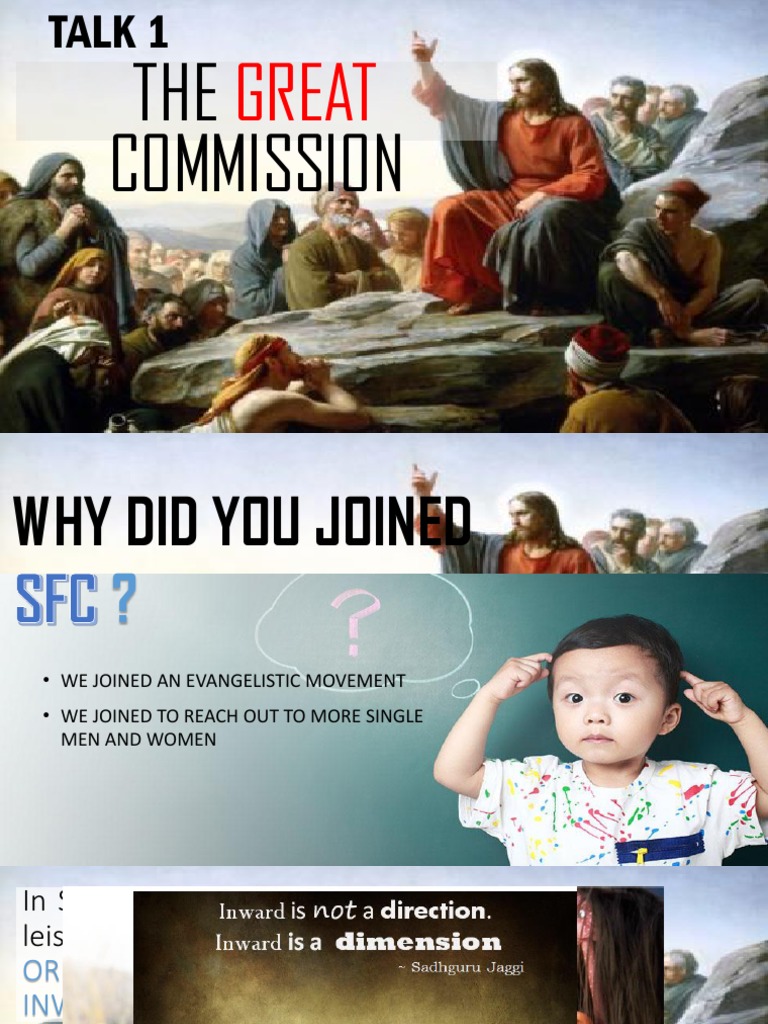 Joining the Great Commission Movement | PDF | Great Commission | Evangelism