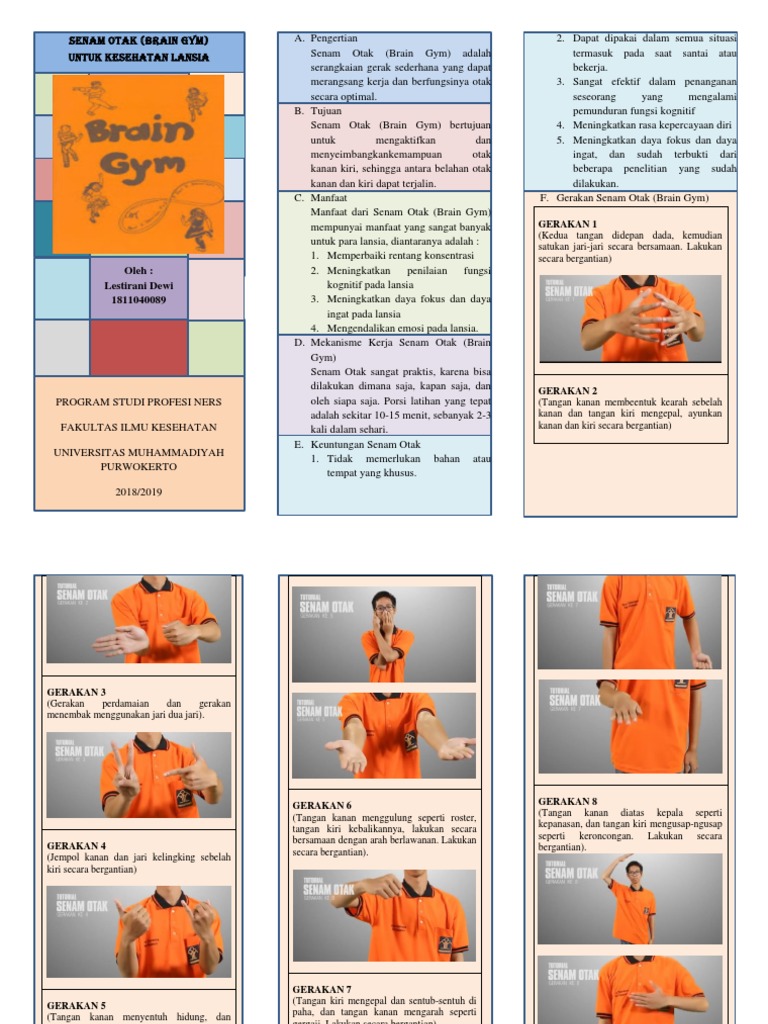 Leaflet Senam Otak | PDF
