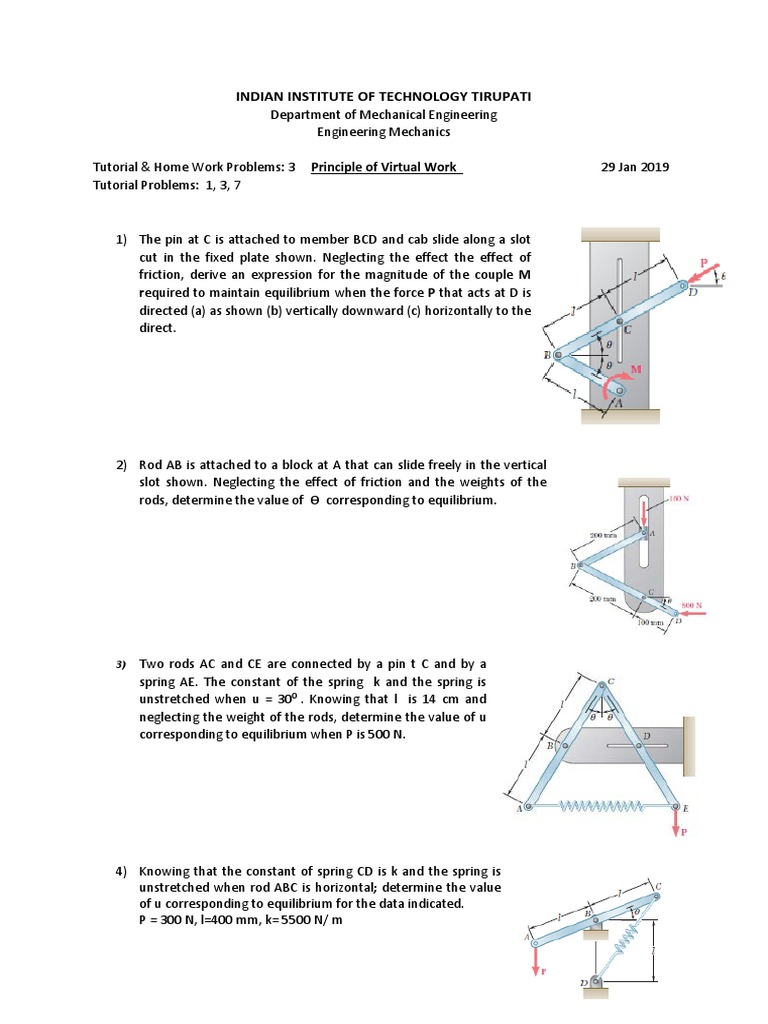 Tutorial 3 | Download Free PDF | Force | Mechanics