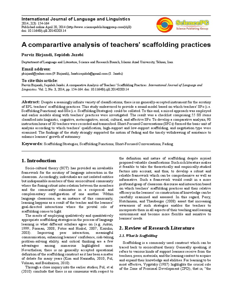 Analysis of Classroom Practices | Download Free PDF | Learning | Cognition