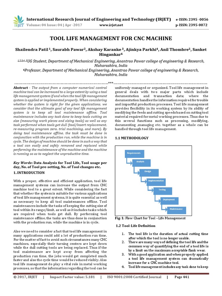 Tool Life Management PDF | PDF | Numerical Control | Drill