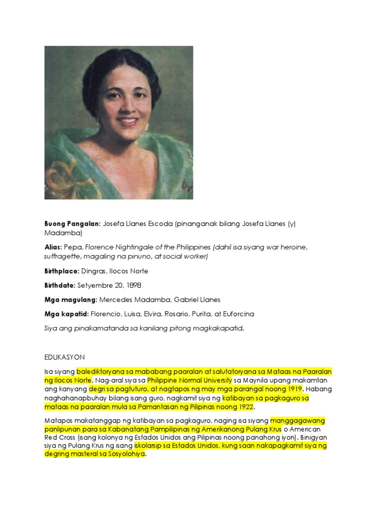 Josefa Llanes Escoda | PDF