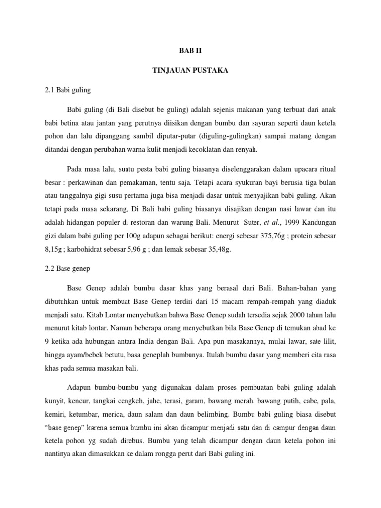 Tinpus Babi Guling | PDF