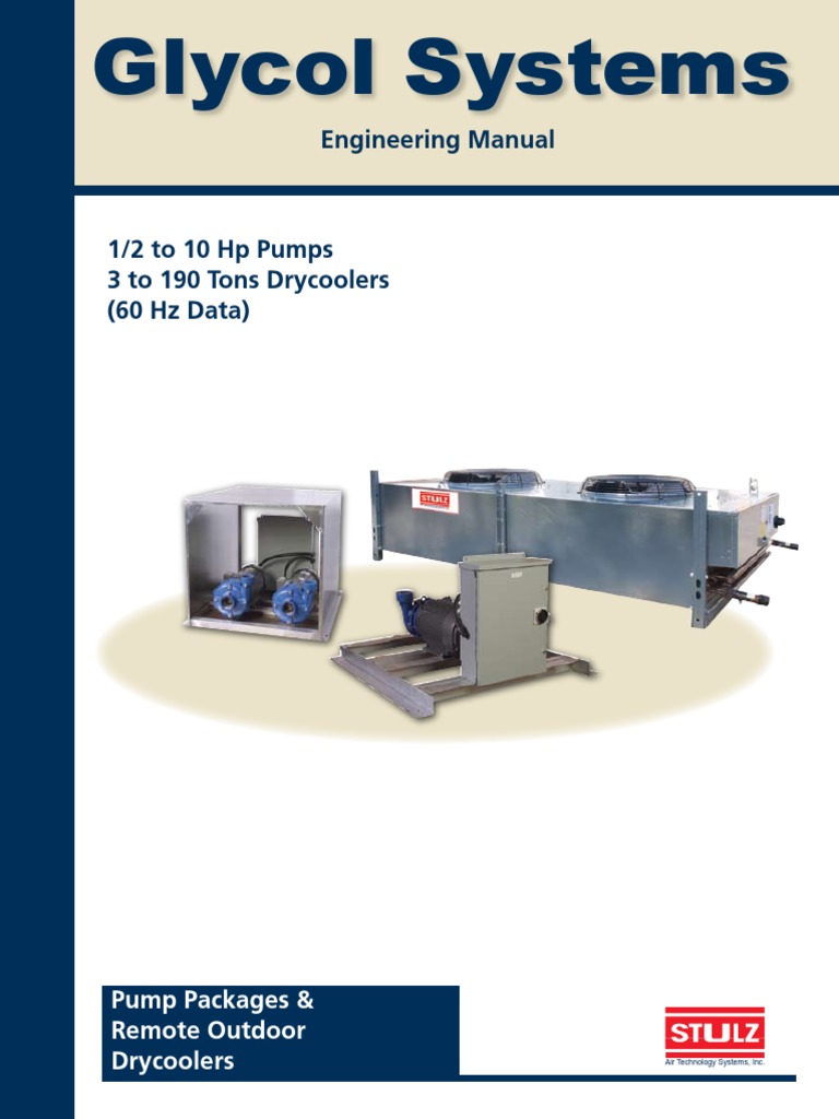 STULZ Glycol Systems Engineering Manual | PDF | Air Conditioning | Pump
