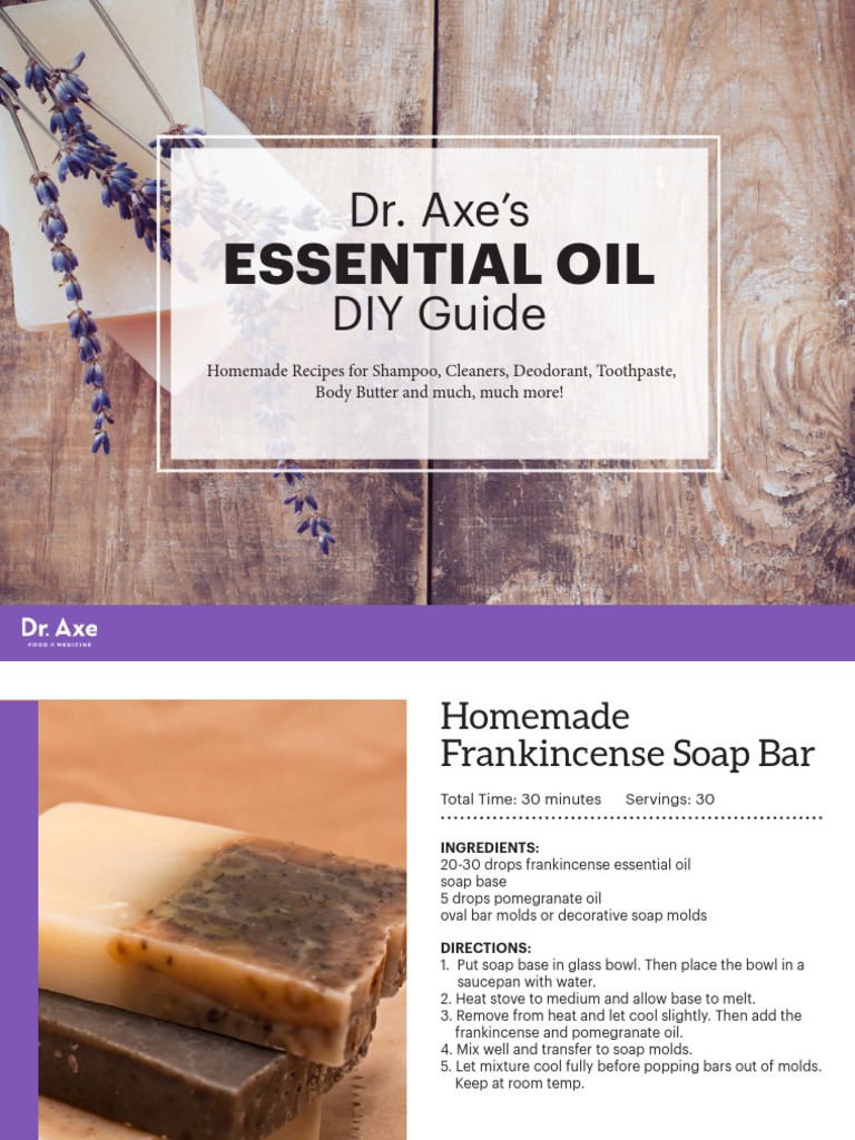 Dr. Axe Essential Oil DIY Guide | Essential Oil | Teaspoon