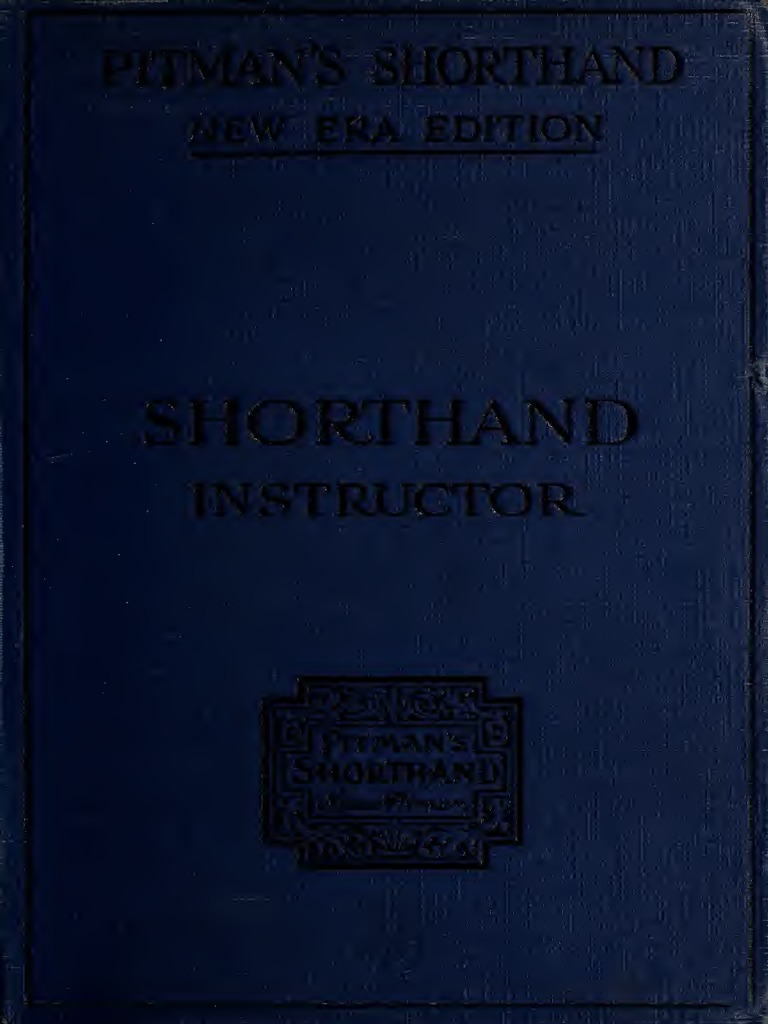 Pitman Shorthand Instructor PDF | PDF | Shorthand | Consonant