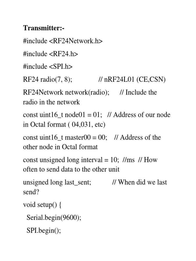 Wireless Sensor Network Transmitting Analog Sensor Data Between Arduino Nodes Using RF24Network ...