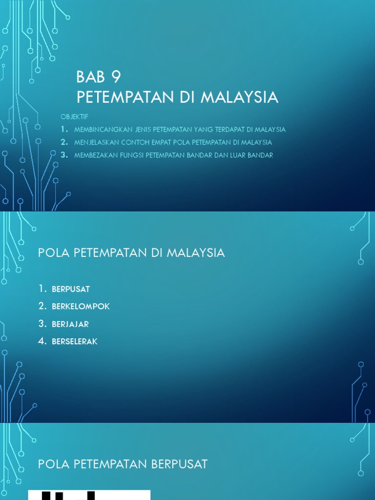 F1 Bab 9 Petempatan Di Malaysia Nota | PDF