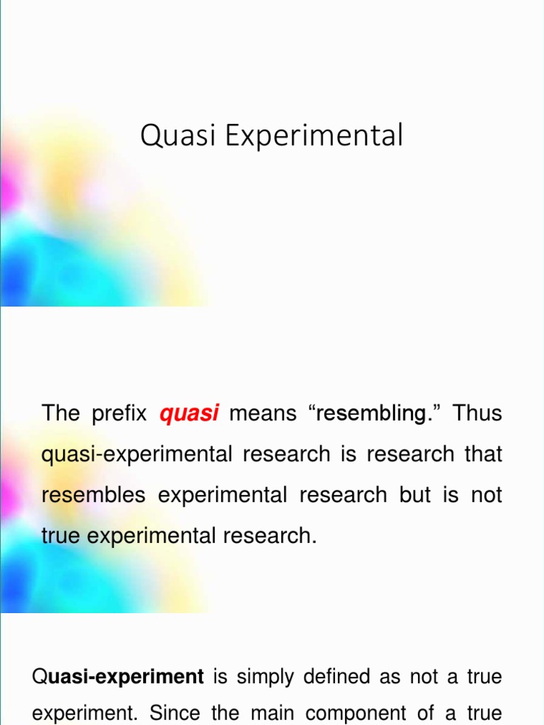 Quasi Experimental | Experiment | Psychological Concepts