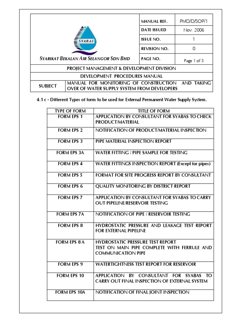 Form EPS 1-21 PDF | PDF | Pipe (Fluid Conveyance) | Valve