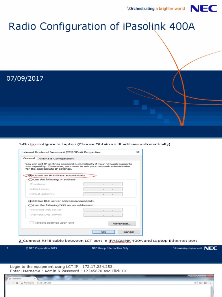 Radio Configuration of IPasolink 400A | PDF | Network Architecture | Computer Networking
