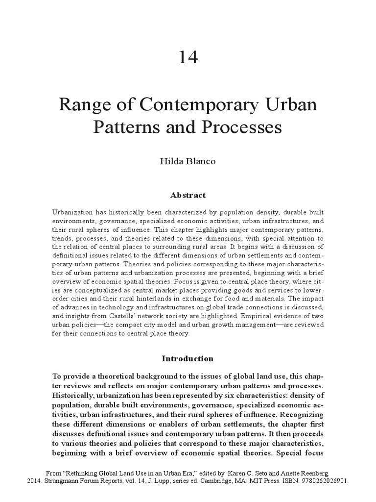 Hilda Blanco - Range of Contemporary Urban Patterns (... ) (2014, Paper ...