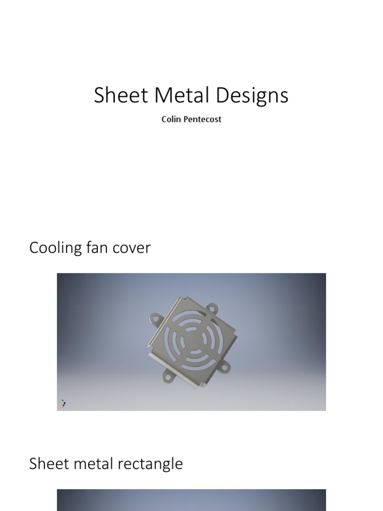 Sheet Metal Designs | PDF