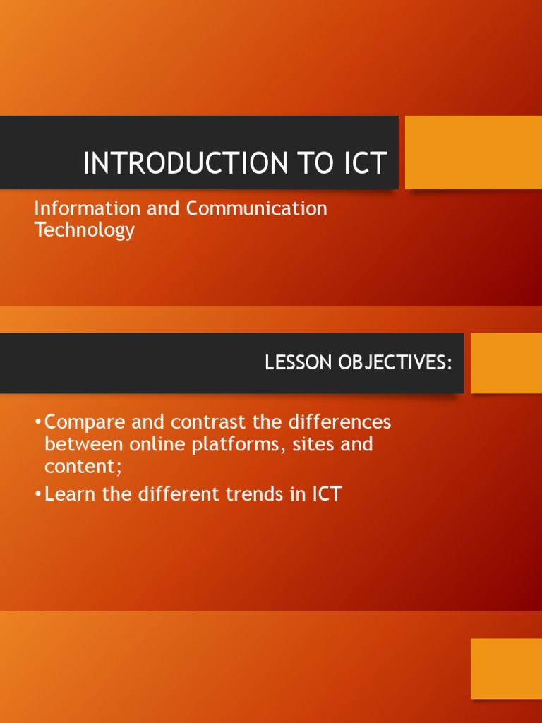 Information and Communication Technology | PDF | Semantic Web | World ...