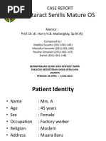 NS Grading of Cataract | PDF