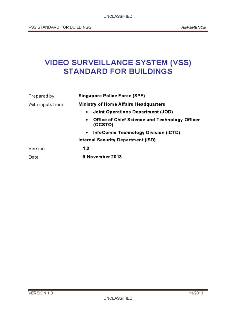 VSS Standard for Building Security | PDF | H.264/Mpeg 4 Avc | Lighting